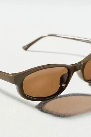 Anthropologie Slim Sporty Sunglasses - Taupe