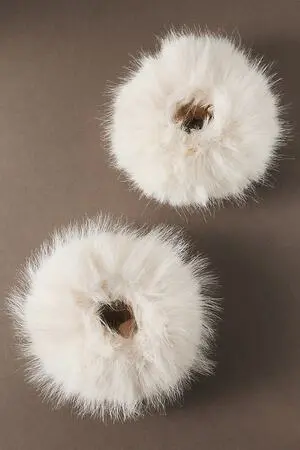 Apparis Faux Fur Cuffs - White