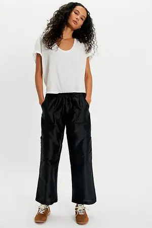 Donni. Taffeta Drawstring Cargo Pants - Jet