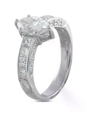 LB EXCLUSIVE Marquise Diamond Platinum Ring
