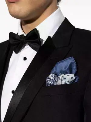 Moschino Paisley Floral Pocket Square