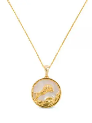 FREYA ROSE Leo Zodiac Pendant Necklace - Gold