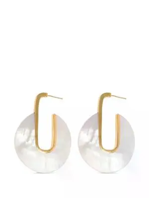 FREYA ROSE Warrioress Round-shape Earrings - White