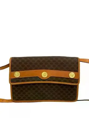 Celine 2010 Macadam Coated Canvas Crossbody Bag