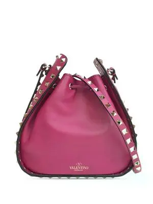 Valentino Rockstud Leather Bucket Bags