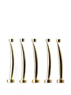 FOURTH STREET Fin Candlesticks Holders Set - Gold