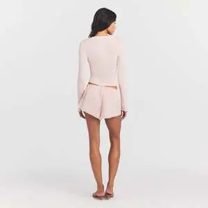 SKIMS Sheer Modal Crewneck Henley