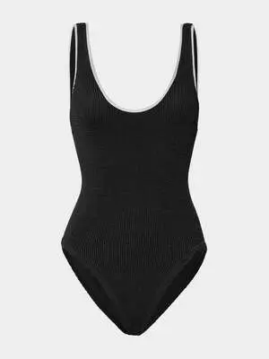 Hunza G Coverage Faye Swim - Black/white