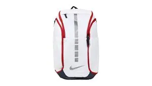 Nike Hoops Elite Pro Basketball Backpack - White/obsidian/metallic Cool Grey