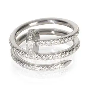 CARTIER 18k White Gold Diamond Juste Un Clou Ring - White_gold