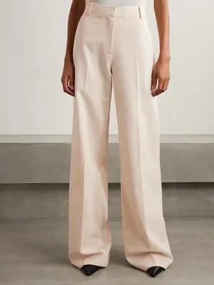 NILI LOTAN River Wool-twill Wide-leg Pants