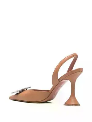 Amina Muaddi Begum Crystal-embellished Pointed Pumps