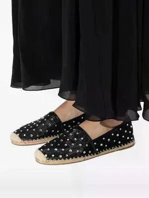 Michael Kors Crystal-embellished Espadrilles - Black