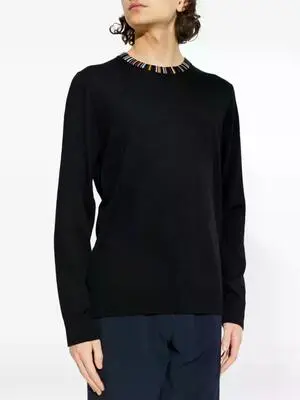 Paul Smith Striped-detail Crew-neck Sweater