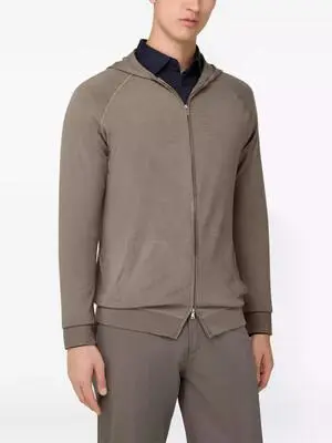 Boggi Milano Full-zip Hooded Jumper