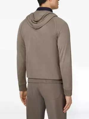 Boggi Milano Full-zip Hooded Jumper