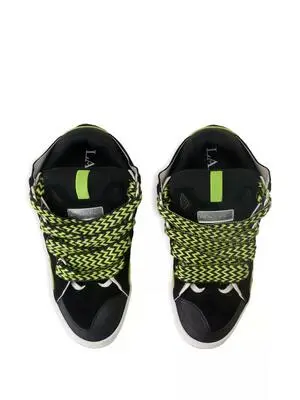 LANVIN Curb Metallic-detail Sneakers - Black