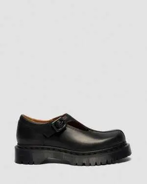 Dr. Martens Rejena Old Harness Leather Mary Jane Shoes - Black