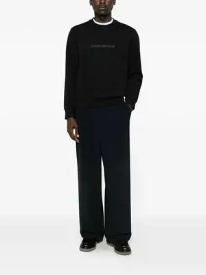 Emporio Armani Logo-detail Crew-neck Sweatshirt