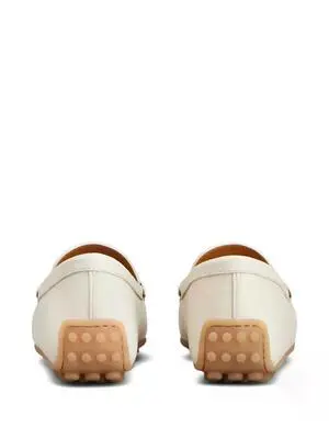 TOD'S Leather Loafers - Neutrals