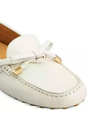 TOD'S Gommino Bow-detail Loafers - Neutrals