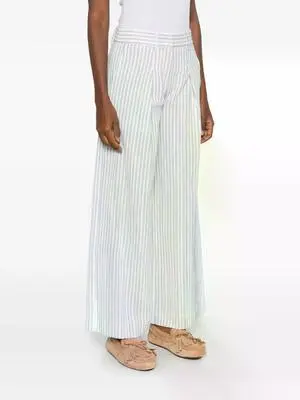 FORTE_FORTE Striped Pleated Trousers