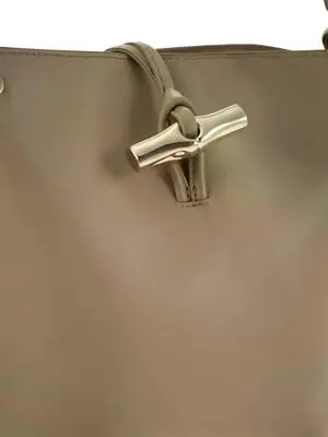 Longchamp Le Roseau Leather Bucket Bag