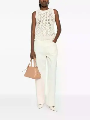 Fabiana Filippi Sequin-embellished Open-knit Vest
