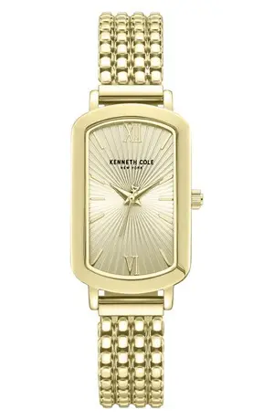 KENNETH COLE Tank Bracelet Watch - Gold