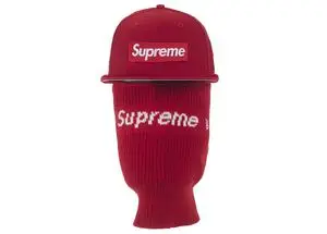 Supreme New Era Box Logo 59fifty Balaclava Cap - Red