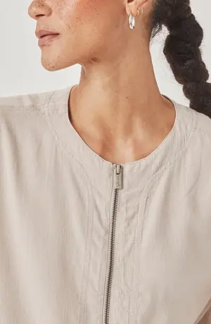 Splendid Clea Bomber Jacket - Fawn