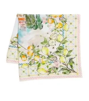 Harrods Silk High Summer Scarf - Yellow