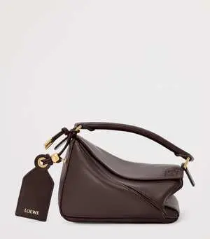 Loewe Mini Leather Featherlight Puzzle Top-handle Bag