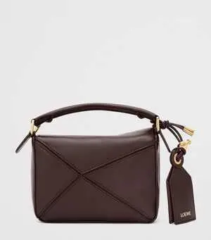 Loewe Mini Leather Featherlight Puzzle Top-handle Bag