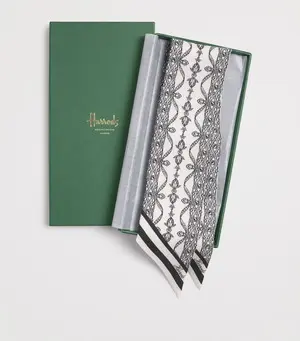 Harrods Silk Lace Twilly Scarf