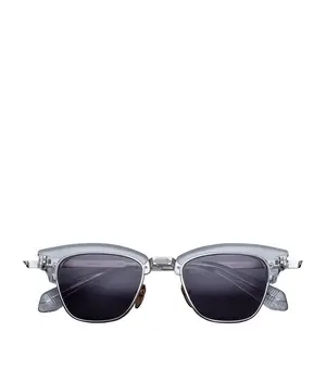 JACQUES MARIE MAGE Sartre Sunglasses - Silver