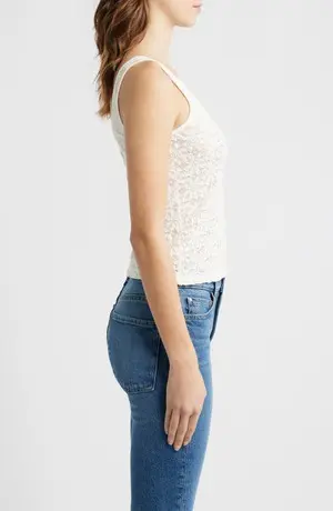 Rails Donya Lace Scoop Neck Tank - Ivory