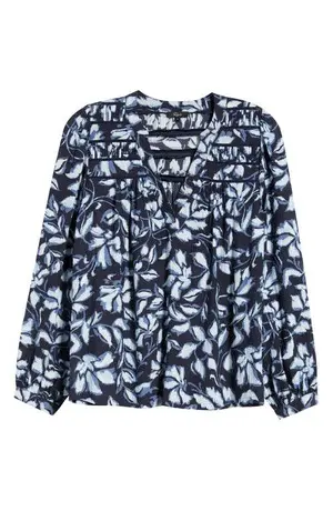 Rails Asta Floral Split Neck Top