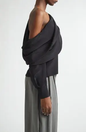 EMILIA WICKSTEAD Alida One-shoulder Silk Crêpe De Chine Top