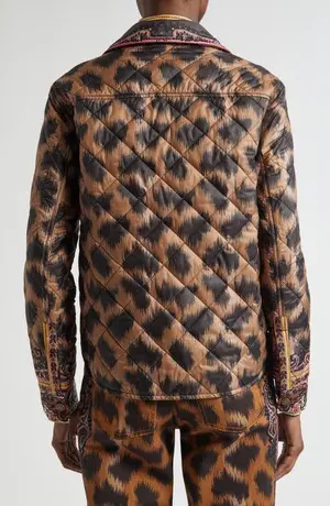 Etro Print Quilted Down Jacket