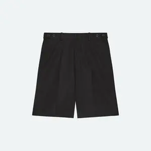 Helmut Lang Wardrobe Wool Gabardine Flat-front Shorts