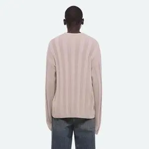 Helmut Lang Wide Ribbed Crewneck - Putty