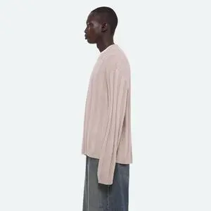 Helmut Lang Wide Ribbed Crewneck - Putty