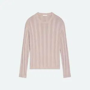 Helmut Lang Wide Ribbed Crewneck - Putty