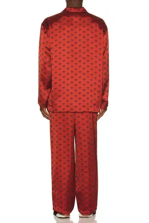 SKIMS Sleep Sateen Set In Red