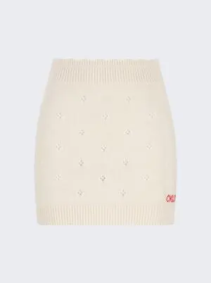 CHLOÃ© Mini Skirt With Floral Embroidery