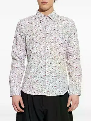 Paul Smith Long-sleeve Floral-print Shirt - White