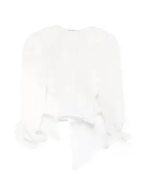 ROWEN ROSE V-neck Blouse - White
