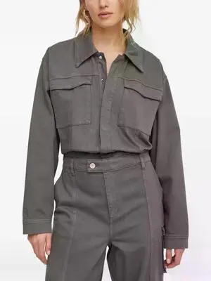 GESTUZ Point-collar Chest-pocket Jumpsuit