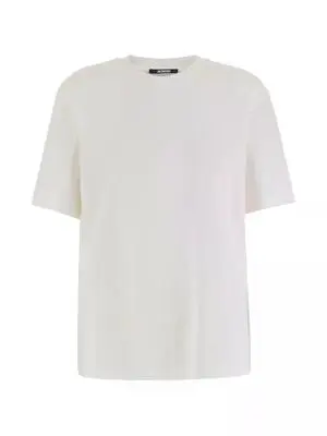 Jacquemus Logo-lettering Crew-neck T-shirt - Neutrals